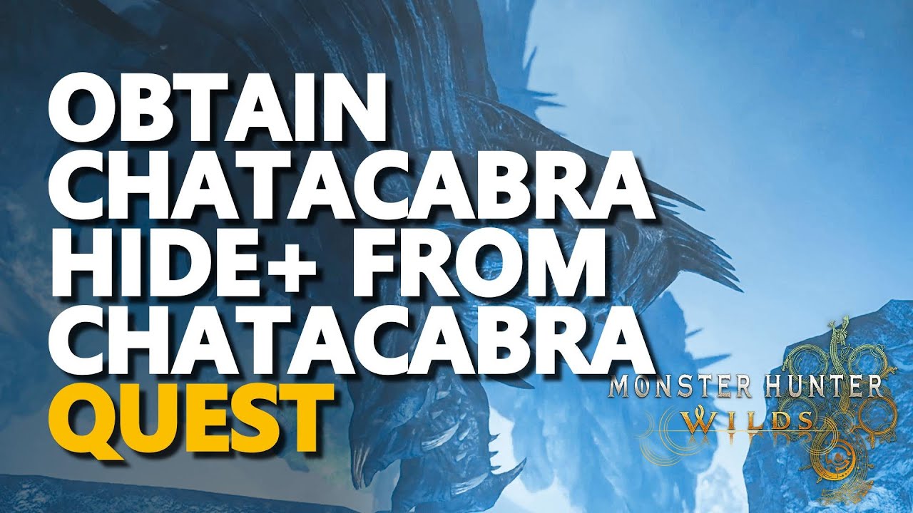 Obtain Chatacabra Hide+ from Chatacabra Monster Hunter Wilds - YouTube