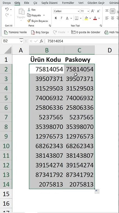 Excelde Barkod Oluşturma Shorts Excel Exceltips Youtube 