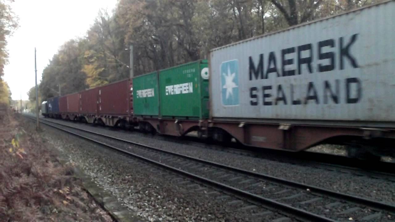 The Longest Container Train ever Seen. I am see 49 Railcars!!! - YouTube