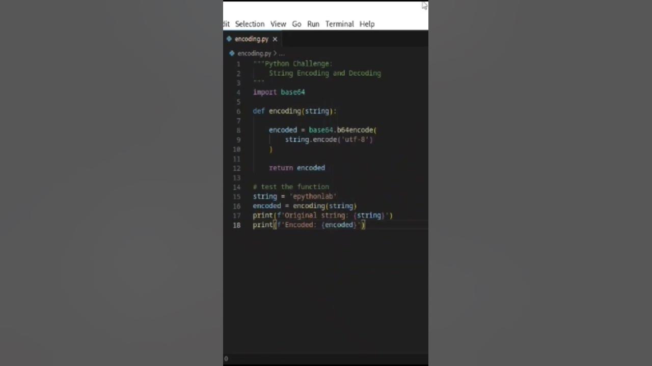 Python Challenge String Encoding And Decoding In Python Python Coding Pythontutorialshorts