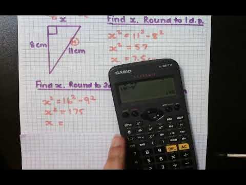 Finding the Shorter Side of a Right Angle Triangle using Pythagoras ...