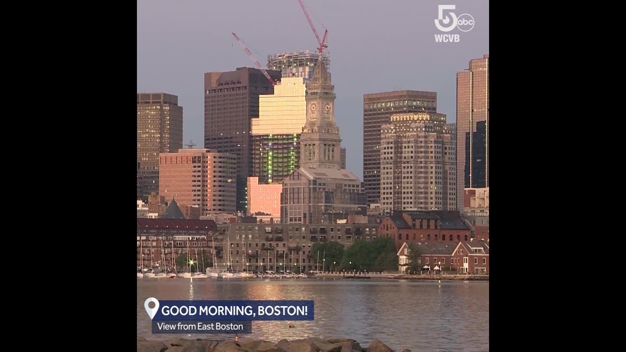 Good Morning, Boston! Sunrise over Boston Harbor - YouTube