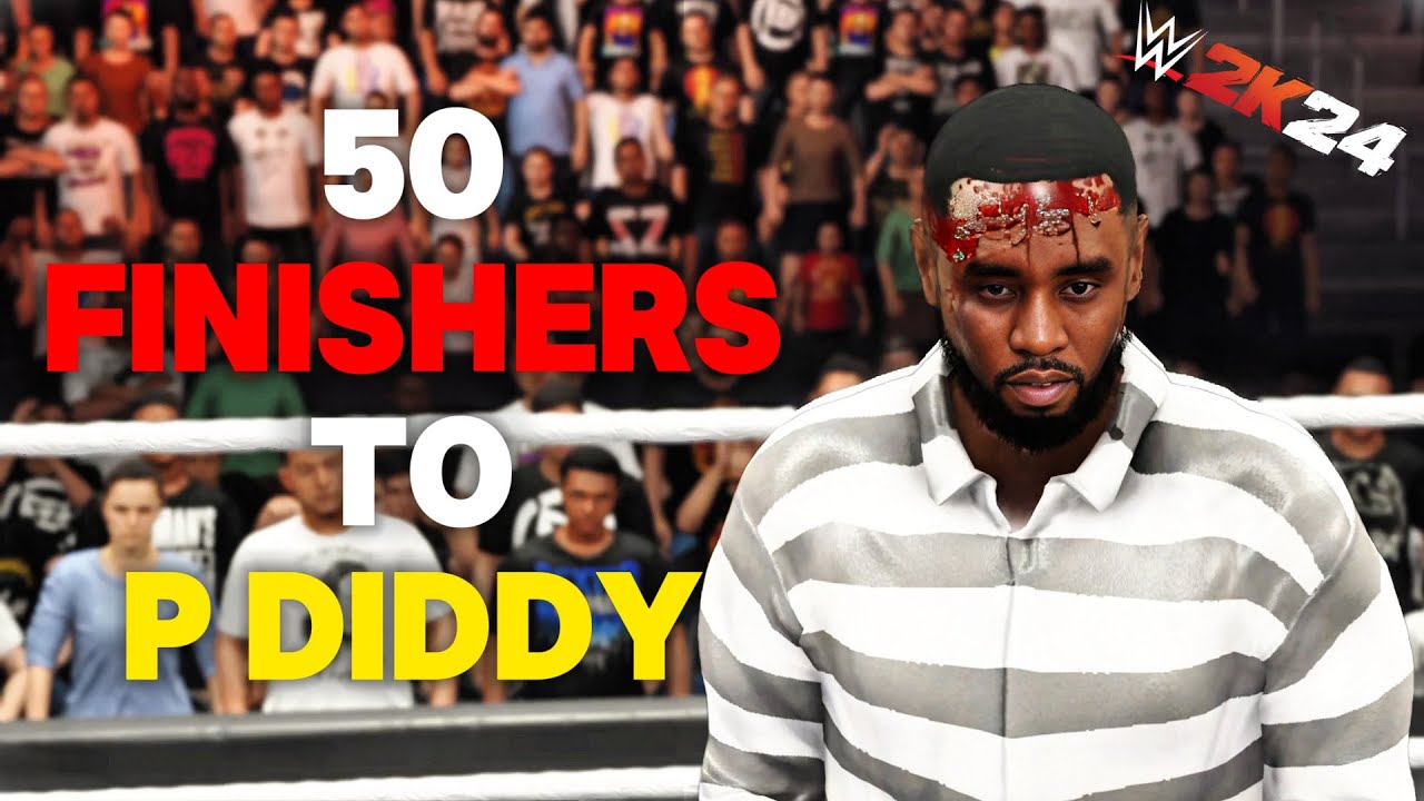 50 FINISHERS To P DIDDY In WWE 2K24 - YouTube