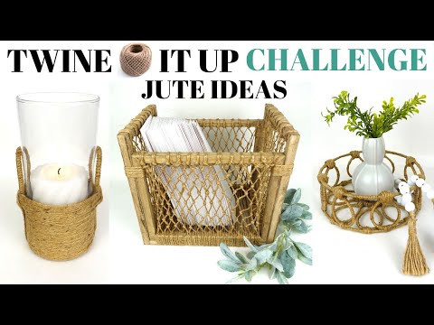 JUTE IDEAS/HOME DECORATING IDEAS/DIY JUTE CRAFTS/Twine it up Challenge ...