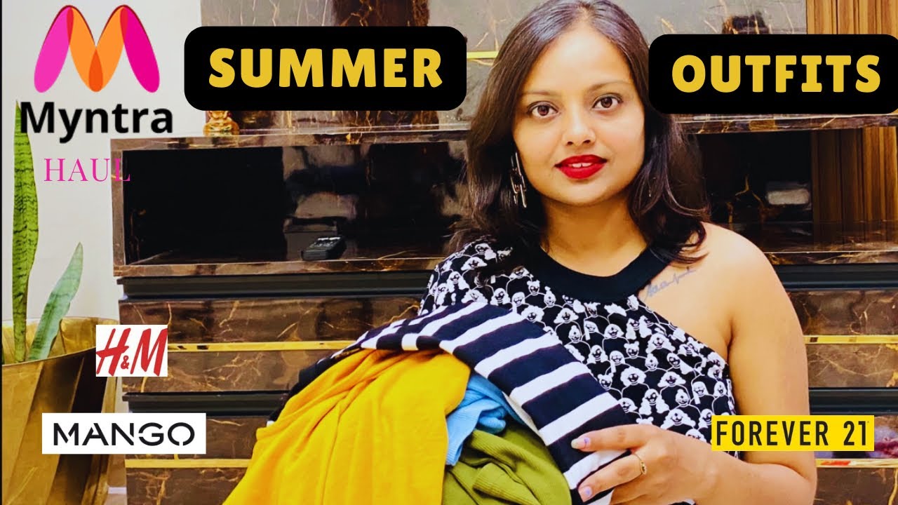 Summer outfits on myntra| Huge myntra haul ️| Tops dresses and more ...