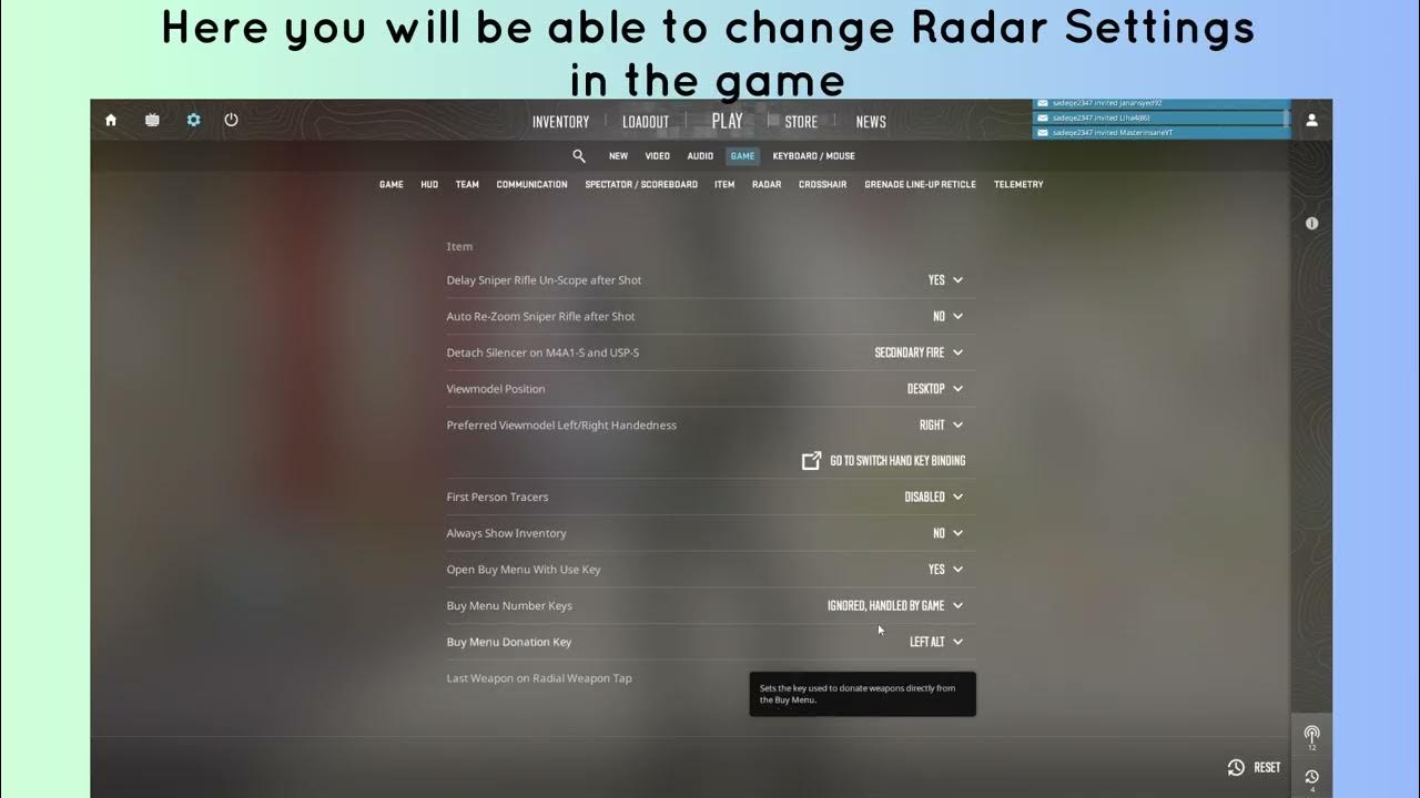 How to Change Radar settings in Counter Strike 2 CS2 - YouTube