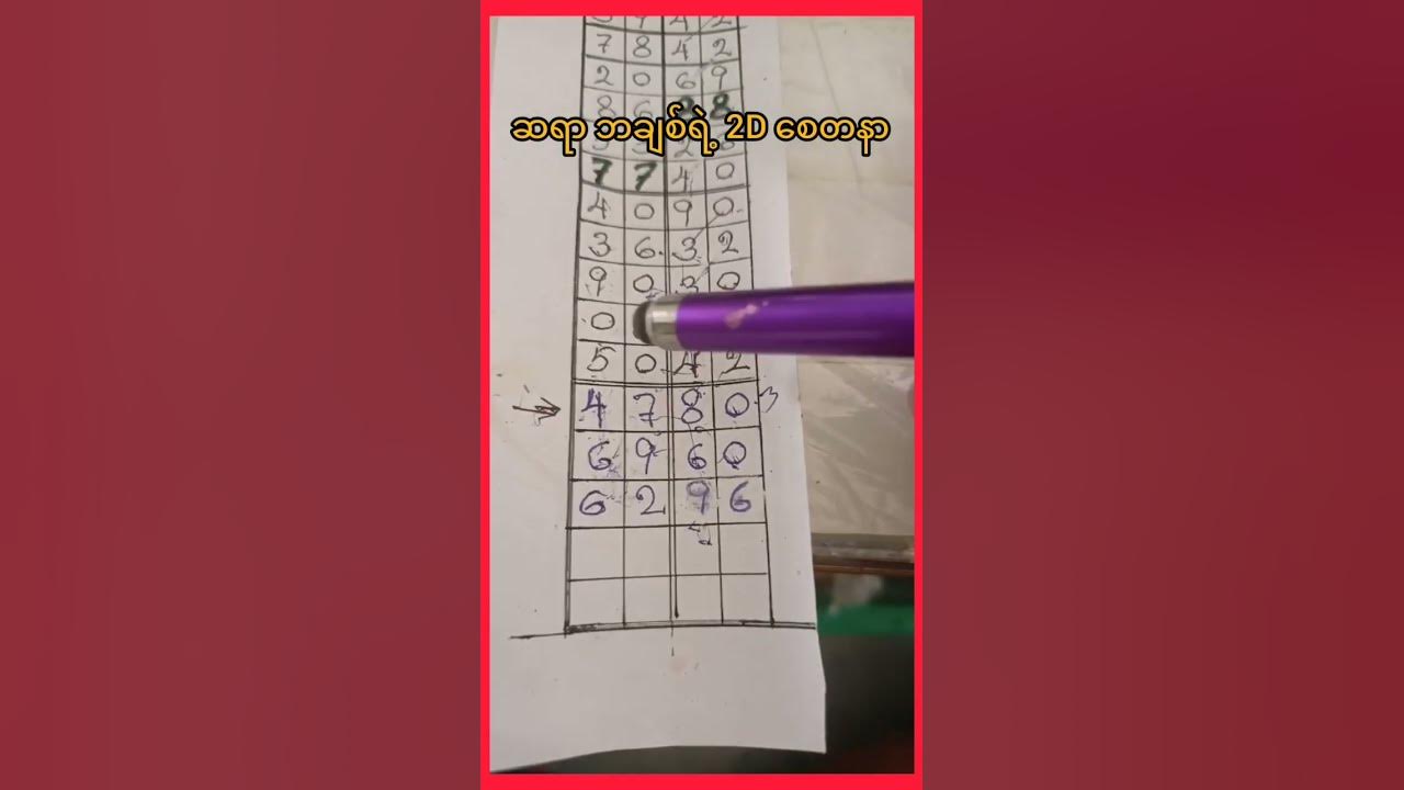 4 ရက်နေ့ ကုန် 2d ဆရာဘချစ်ရဲ့ စေတနာ Youtube