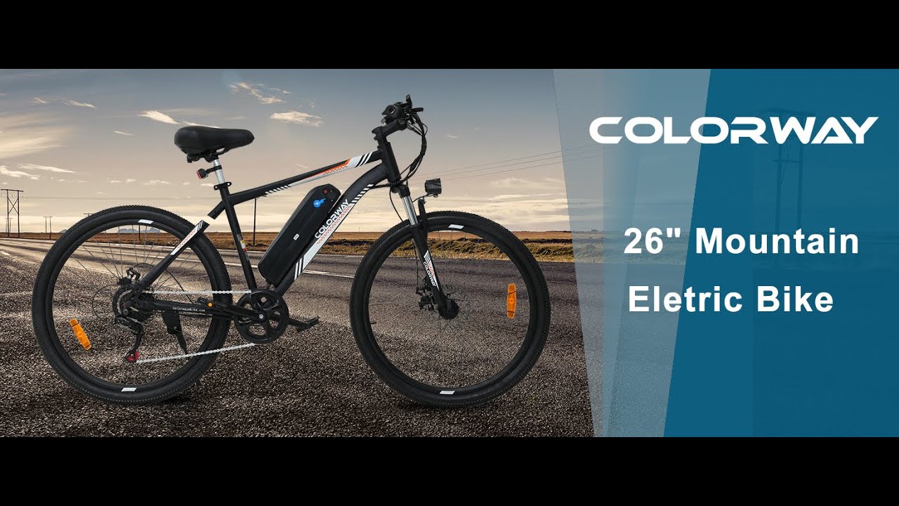 COLORWAY/HITWAY Electric Bike,26" Ebikes, up 90KM Hybrid Bike Citybike ...