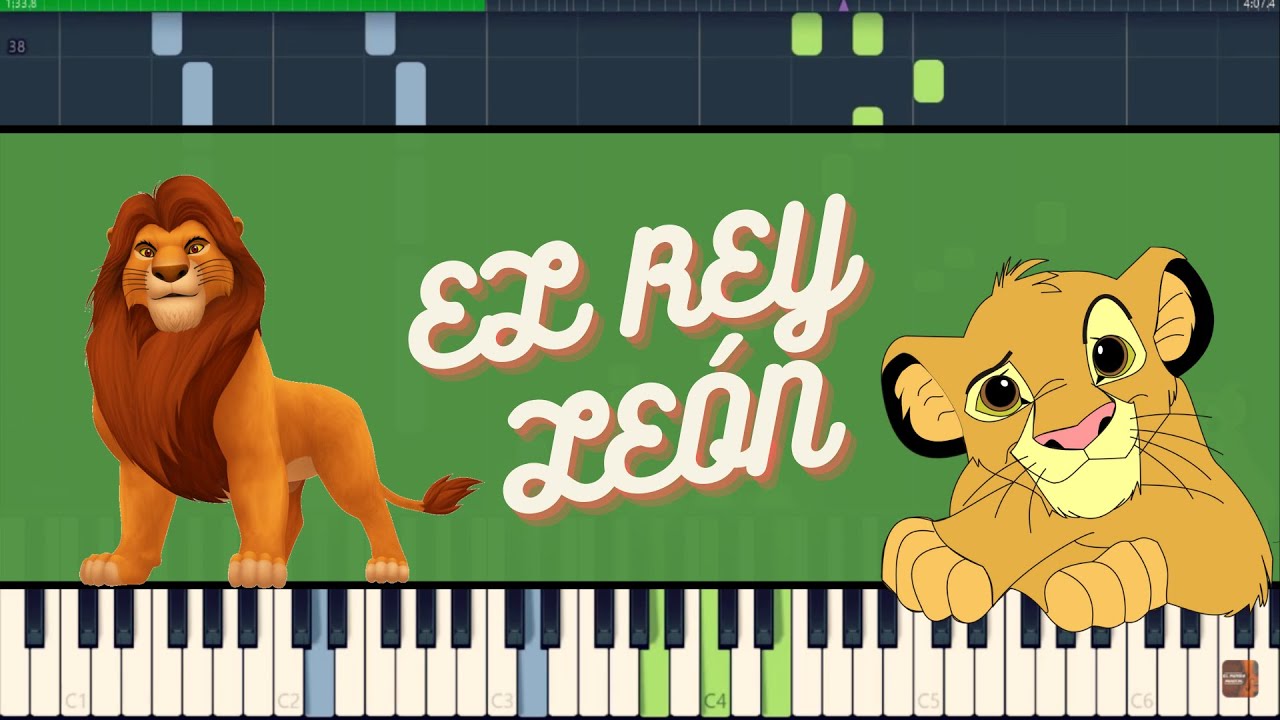 🦁 El REY LEÓN 🔸 Partitura para PIANO *GRATIS* - YouTube