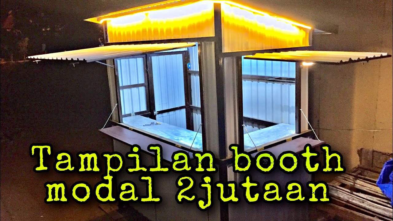 Booth Semi container Tampilan malam/modal 2jutaan - YouTube