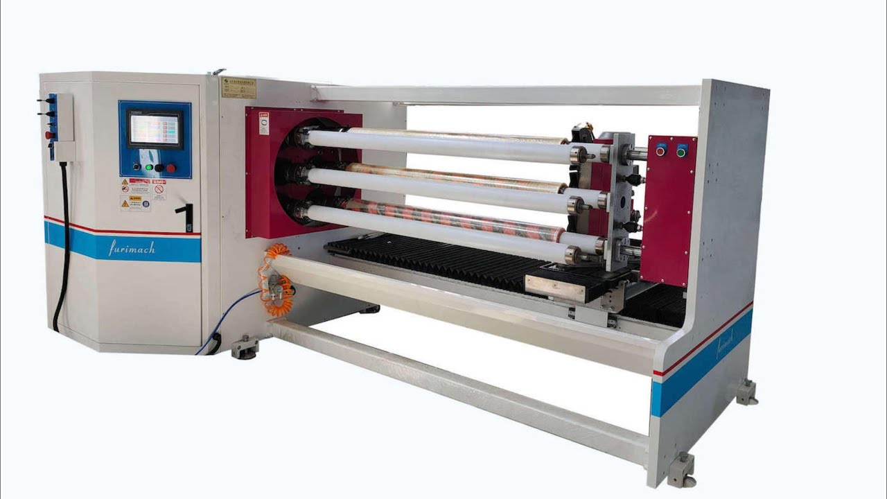 Six Shafts Adhesive Tape Cutting Machine | BOPP Tape Masking Tape Duct ...