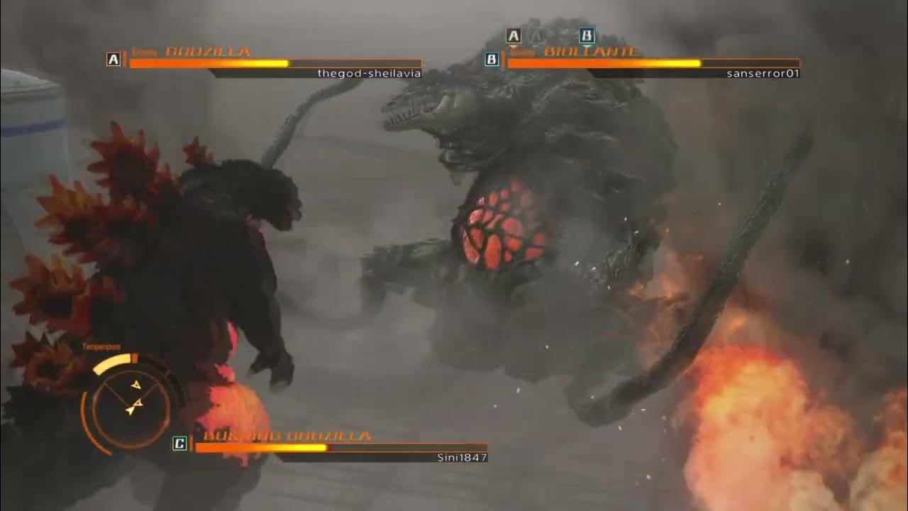 GODZILLA PS4 : Burning Godzilla vs Godzilla vs Biollante - YouTube