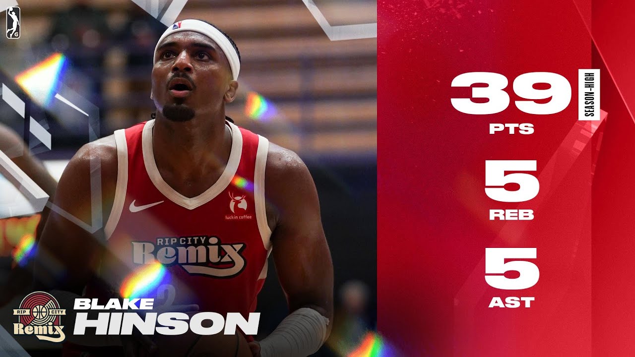 Blake Hinson with a Season-High 39 PTS Leads Remix to the W! - YouTube