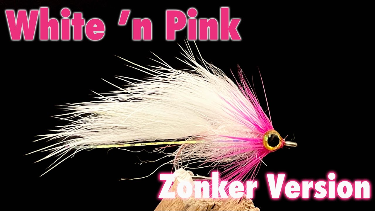 White Pink Zonker Version 🐟 Fluebinding til Havørred Fiskeri 🎣 - YouTube