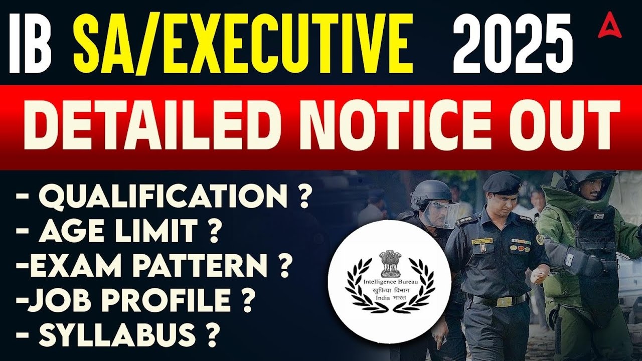 IB Notification 2025 Tamil | 4987 Vacancies | IB Security Assistant Recruitment 2025 in Tamil ...