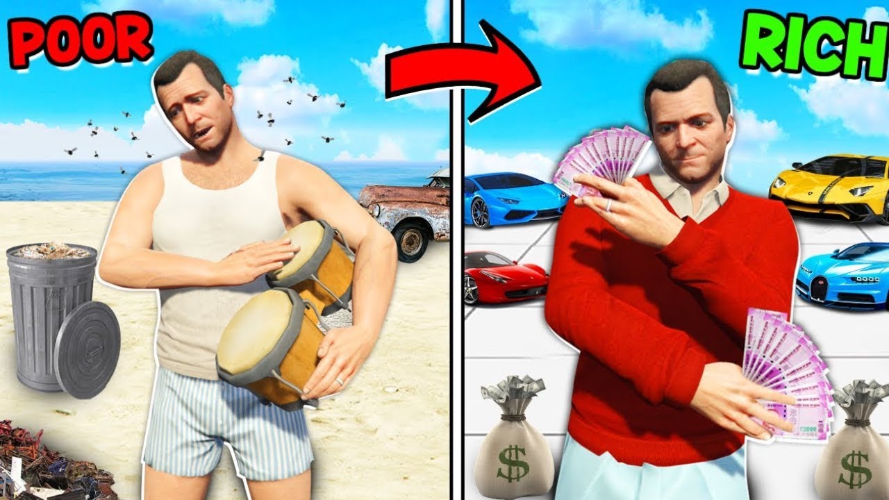 RICH AND POOR IN GTA 5 #RICH #poor - YouTube