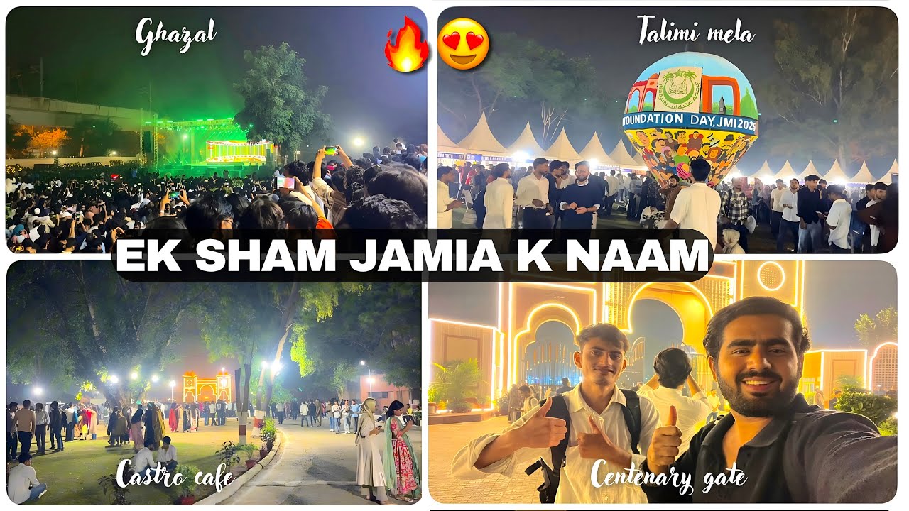 105th Jamia Foundation Day 2025 🔥 | Sham E Ghazal😍| Talimi Mela | JMI ...