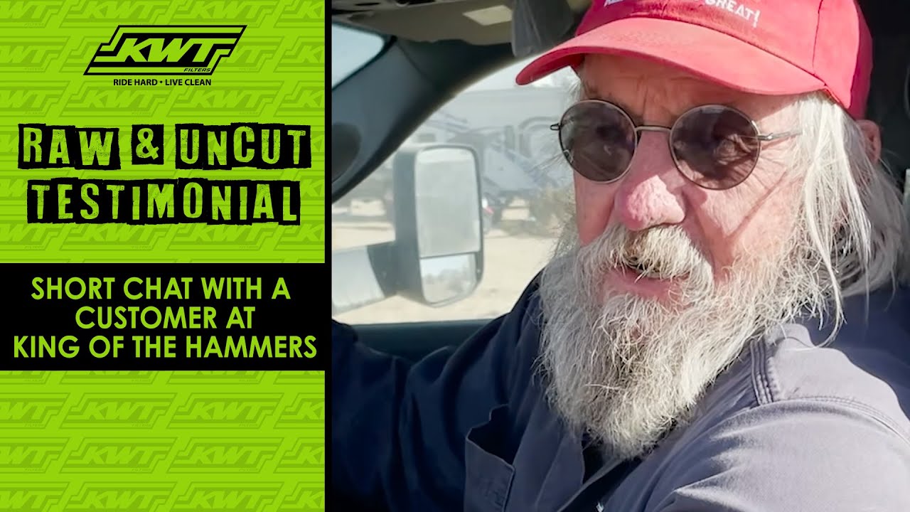 Customer testimonial of a KWT Filter live at King of the Hammers - YouTube