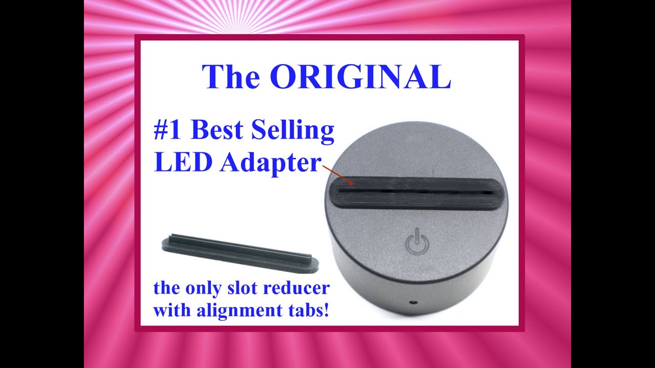 LED light base slot reducer - YouTube