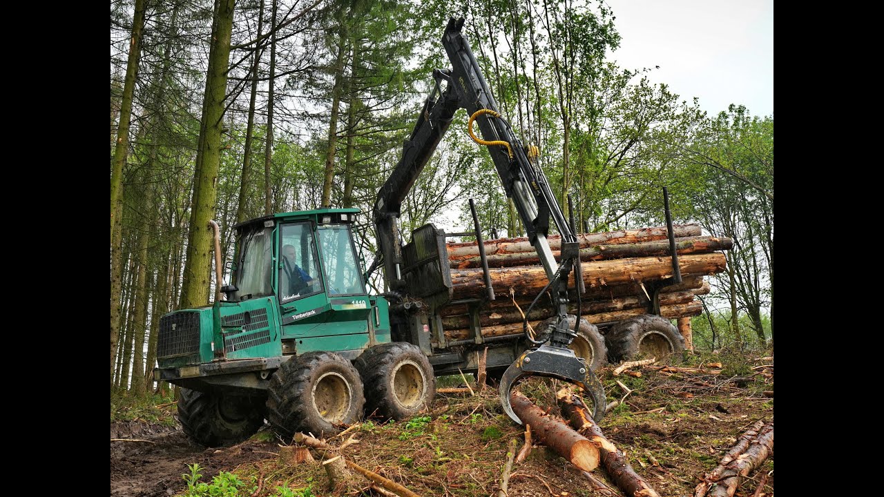 🌲*REAL Classic* • Timberjack 1410A • 35.000H • Old Forwarder • Logging ...