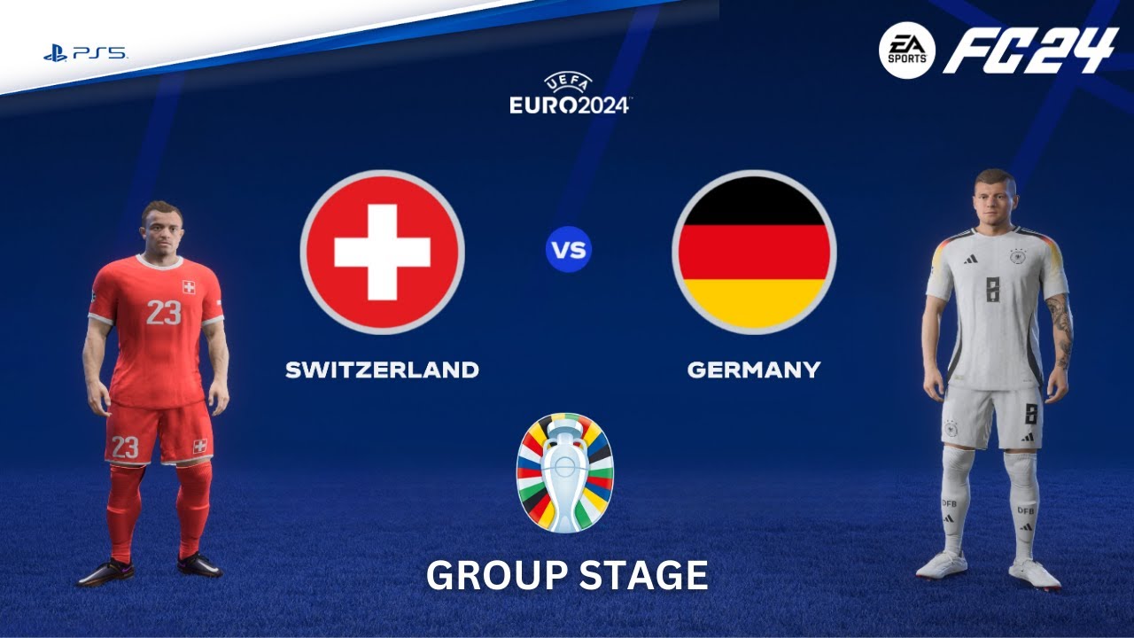 Switzerland vs Germany | FC 24 | EURO 2024 Group A Highlights | PS5 ...