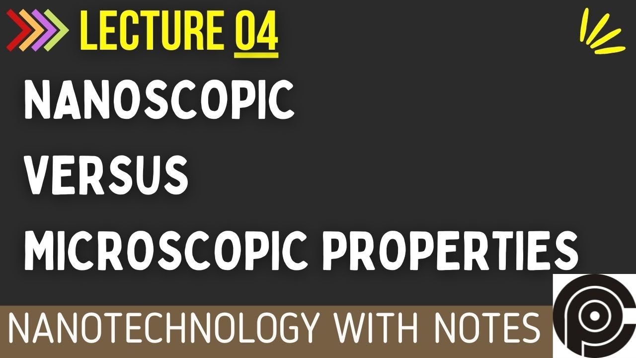 Nanoscopic versus microscopic properties - YouTube