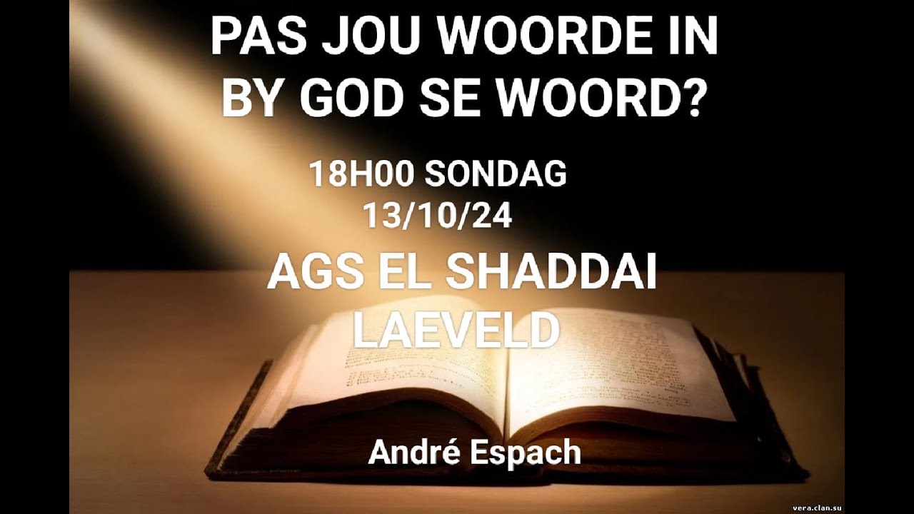Pas jou woorde in by God se Woord - YouTube