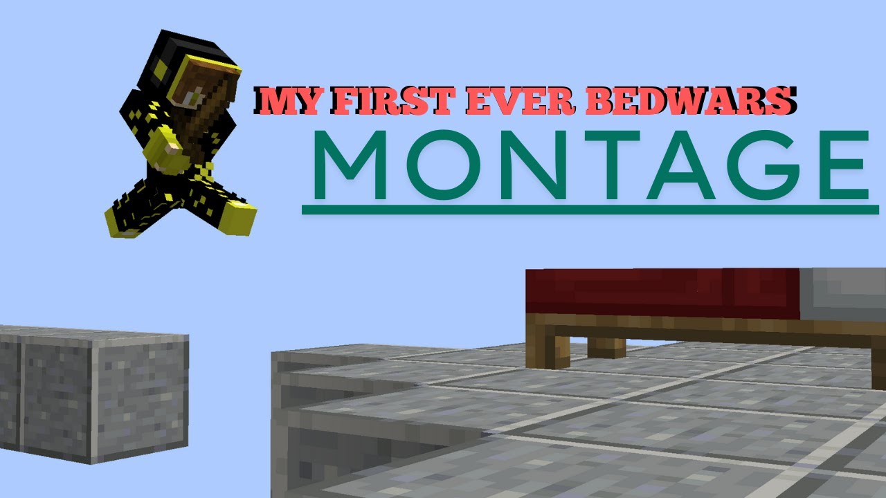 My First BEDWARS MONTAGE!!! Watch till the end 6x KILL STREAK in the Middle of the Video - YouTube
