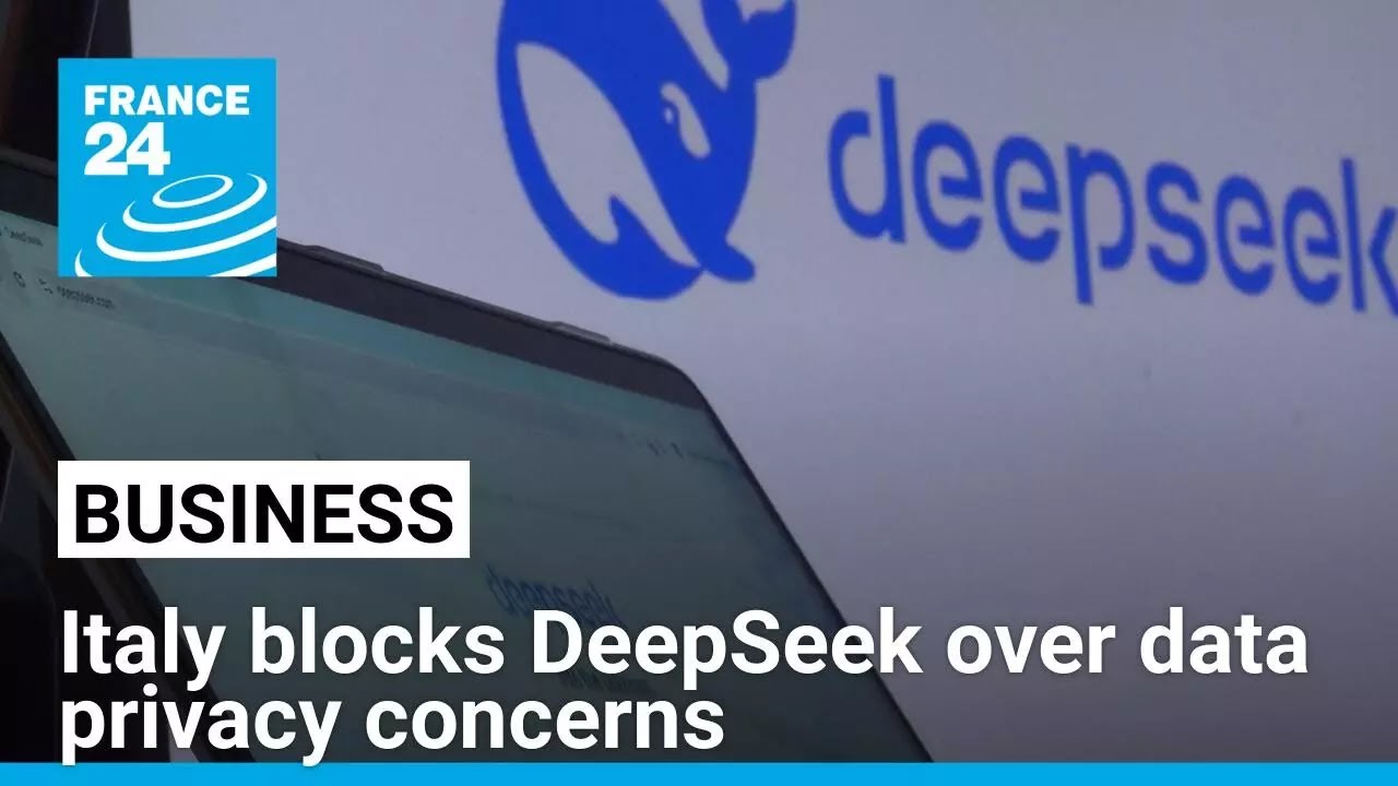Italy blocks DeepSeek over data privacy concerns • FRANCE 24 English ...