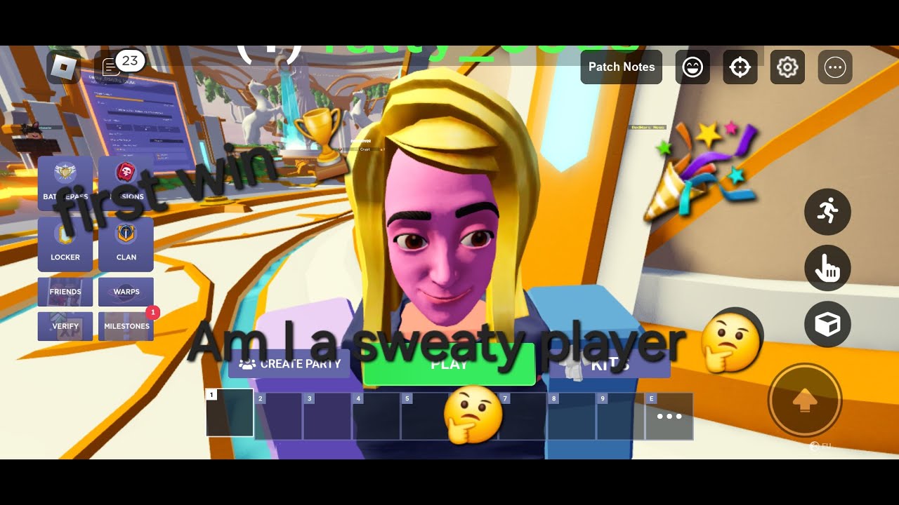 Have I become a sweaty Roblox player :( | bed wars Roblox - YouTube