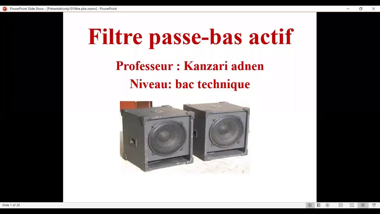 filtre passe bas actif - YouTube