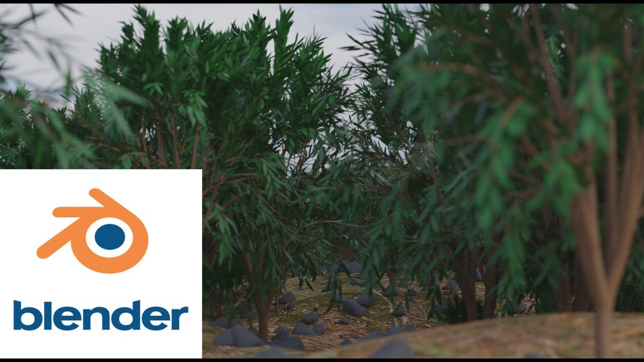 How to make forest in blender 2.93 use geometry nodes - YouTube