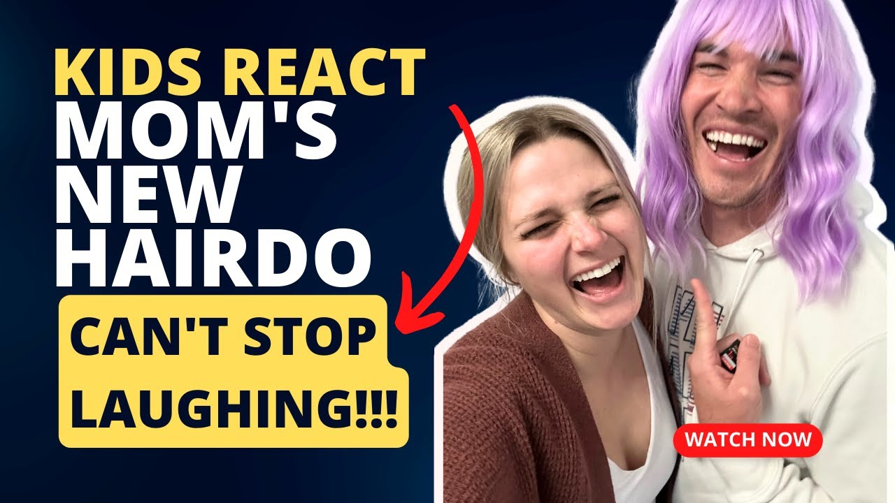 Kids React to Mom's New Hairdo - YouTube