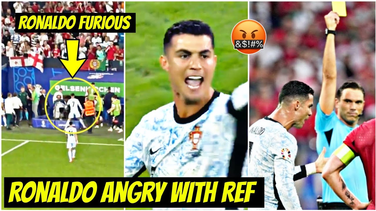 😡 Ronaldo Explodes with Anger at Referee During Dramatic Half-Time vs ...
