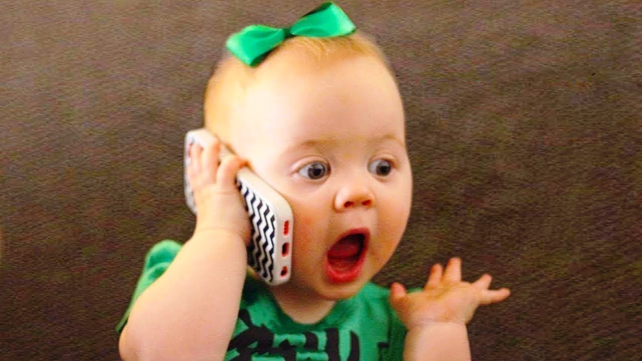 Cute Babies Talking on the Phone || Funny Baby Compilation - YouTube