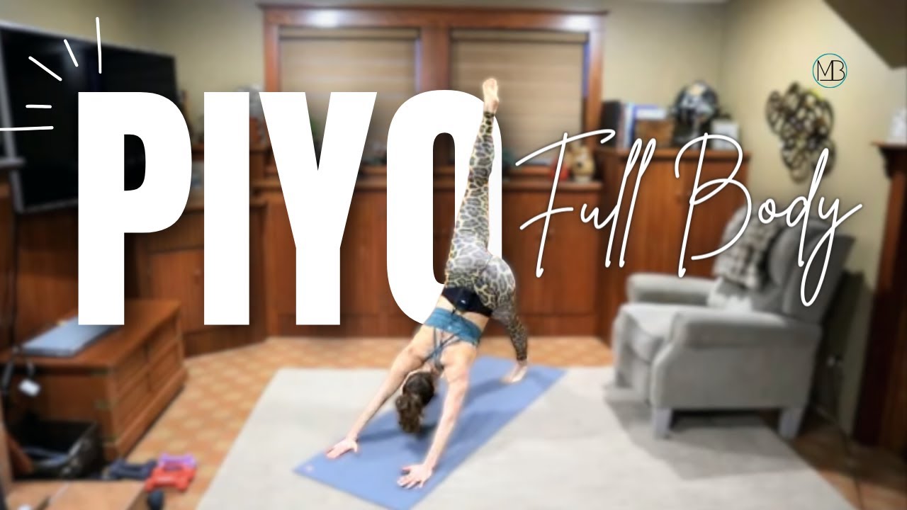 60 MIN PiYO Full Body Workout | No Equipment | Cardio - Strength - Yoga ...