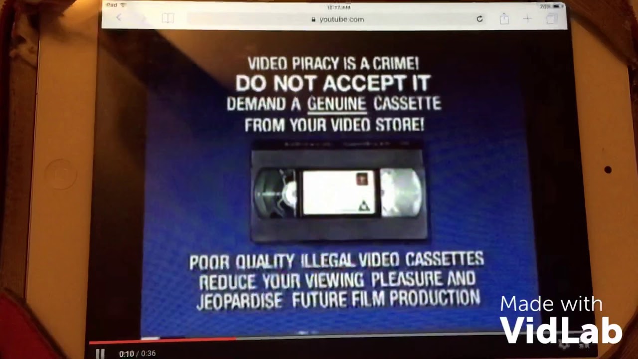 Piracy Warning Universal - YouTube