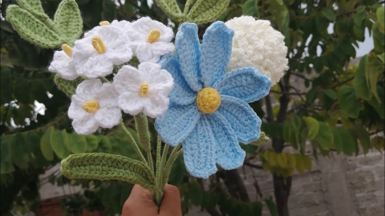 flor tejida a crochet super fácil de realizar te encantará flor ideal ...