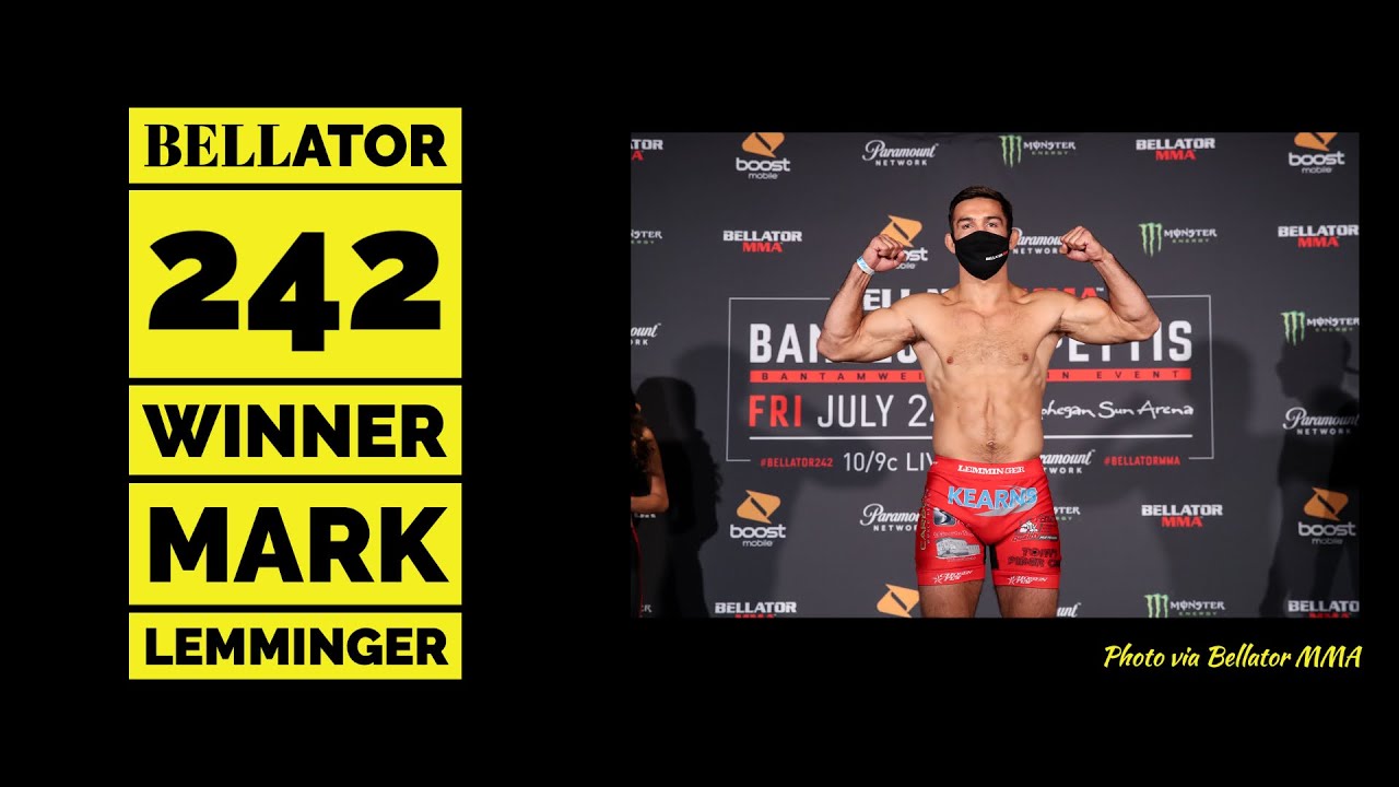 Bellator 242: Mark Lemminger Post Fight Scrum - YouTube