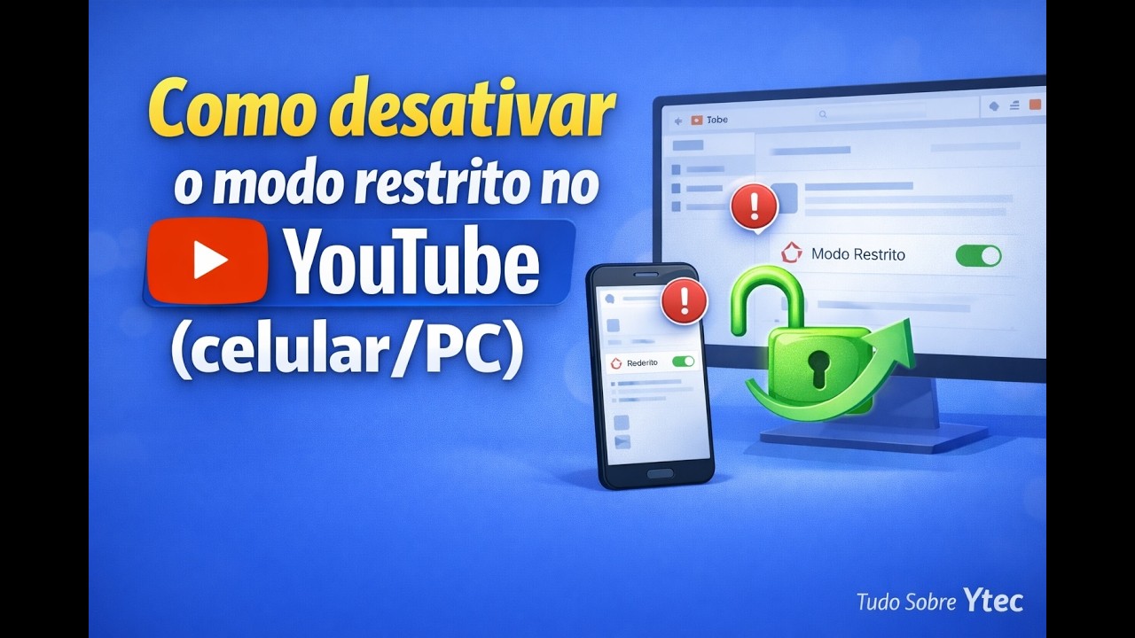 Como desativar o modo restrito no YouTube (celular/PC) | Desativar o ...