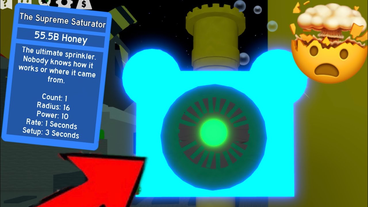 I FINNALY GOT THE “SUPREME SATURATOR” SPRINKLER IN BEE SWARM SIMULATOR ...