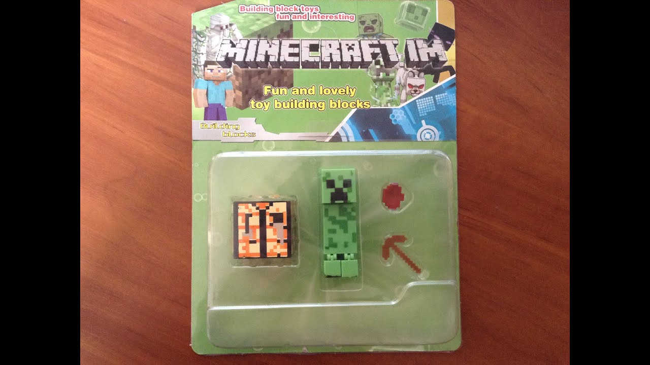 Fake Minecraft toys no bad words Creeper Figure - YouTube