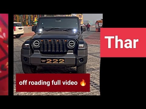 Thar off roading full video 🔥😍 ll modified red thar off roading speed ...