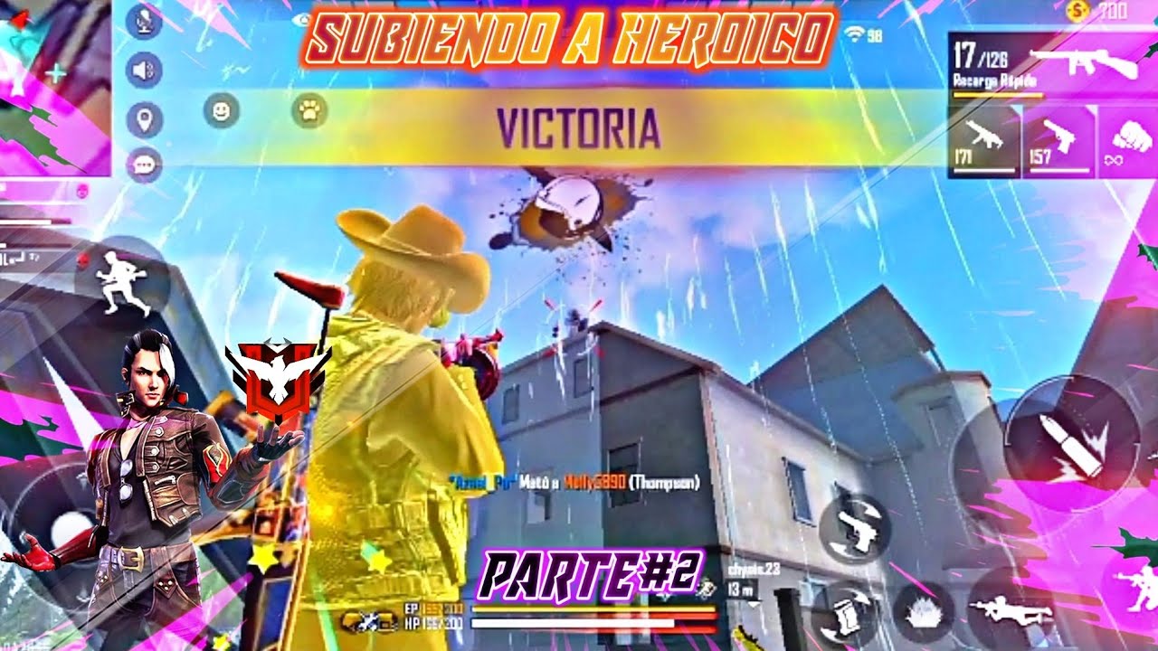 SUBIENDO A HERÓICO PARTE #2 EN DUELO DE ESCUADRA CLASIFICATORIA - Free Fire - YouTube