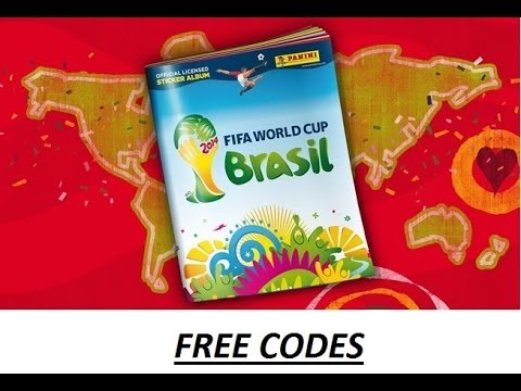 FREE CODES for Panini World Cup 2014 Sticker Collection - YouTube