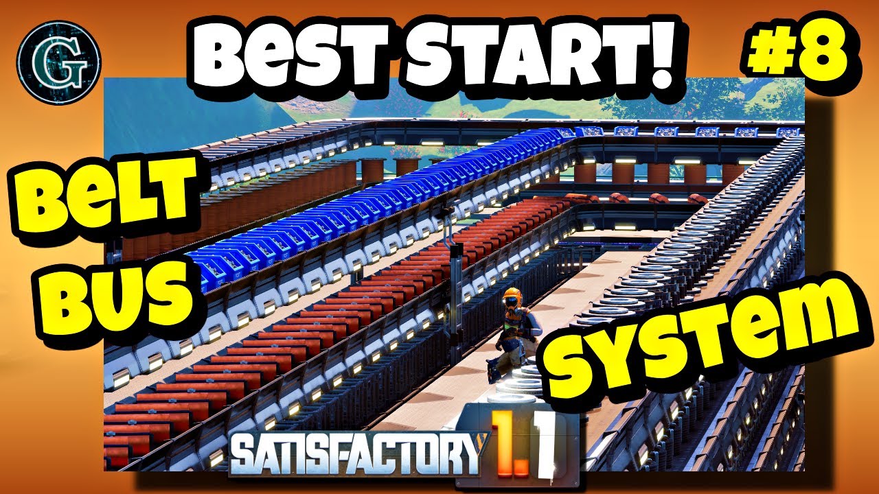 Satisfactory 1.1 Best Start #8 – Citywide Bus Belt System! - YouTube