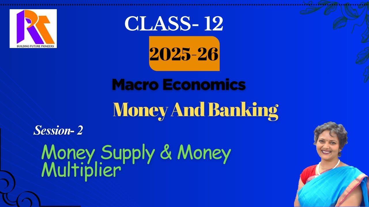 Session- 2| Money and Banking- Money Supply & Money Multiplier| Class ...