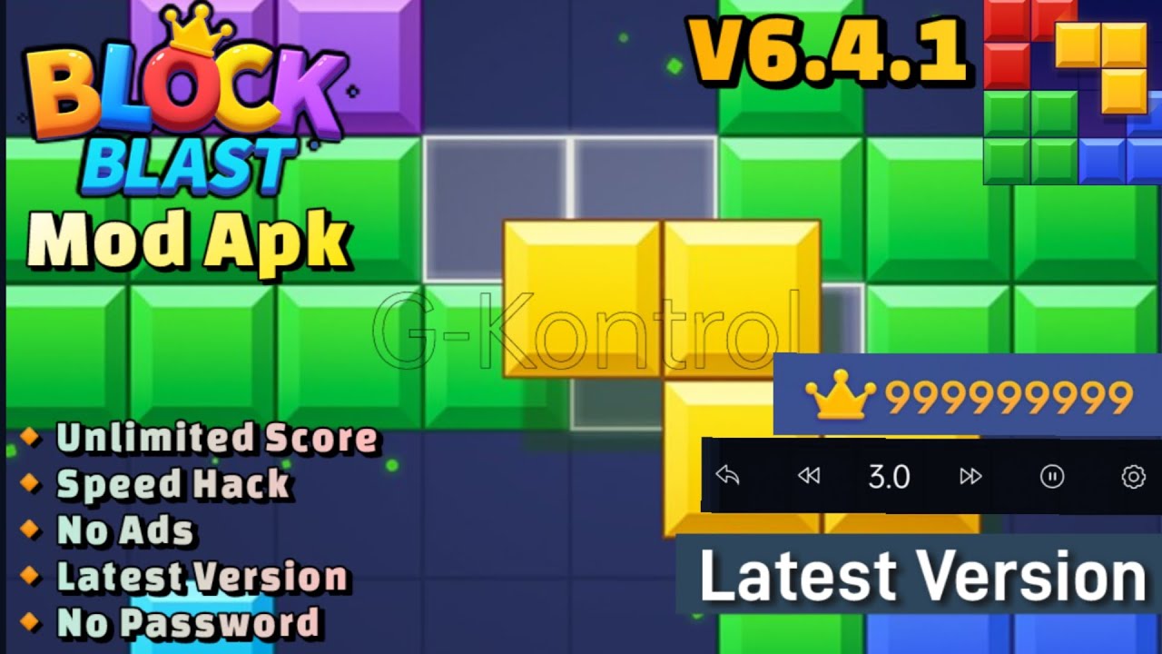 Block Blast Mod Apk v6.4.1 Speed Boost Unlimited Score No Ads Latest ...