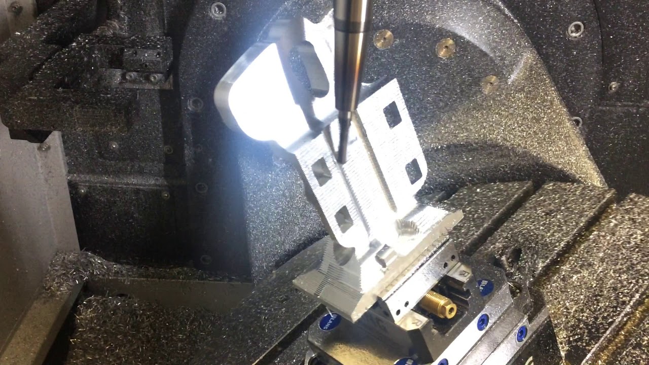 Mastercam Machines a 'boeing' aerospace door track - YouTube