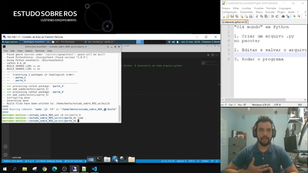 Estudo sobre ROS (parte 4.1): Primeiro código no ambiente ROS em Python ...